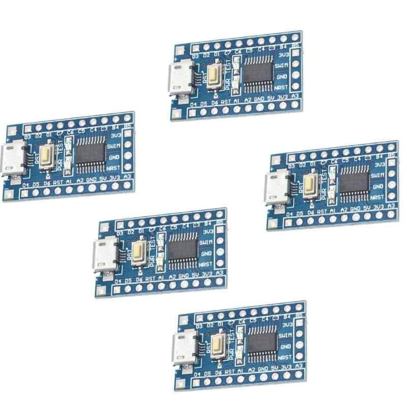 Hailege 5個セット STM8S103F3P6 STM8 ARM最小システム開発ボードモジュールArduino用スマートフォン回線と互換性があり、データ回線はシンプルで簡単に入手できますSTM8S103F3P6 STM8ARM最小シス...
