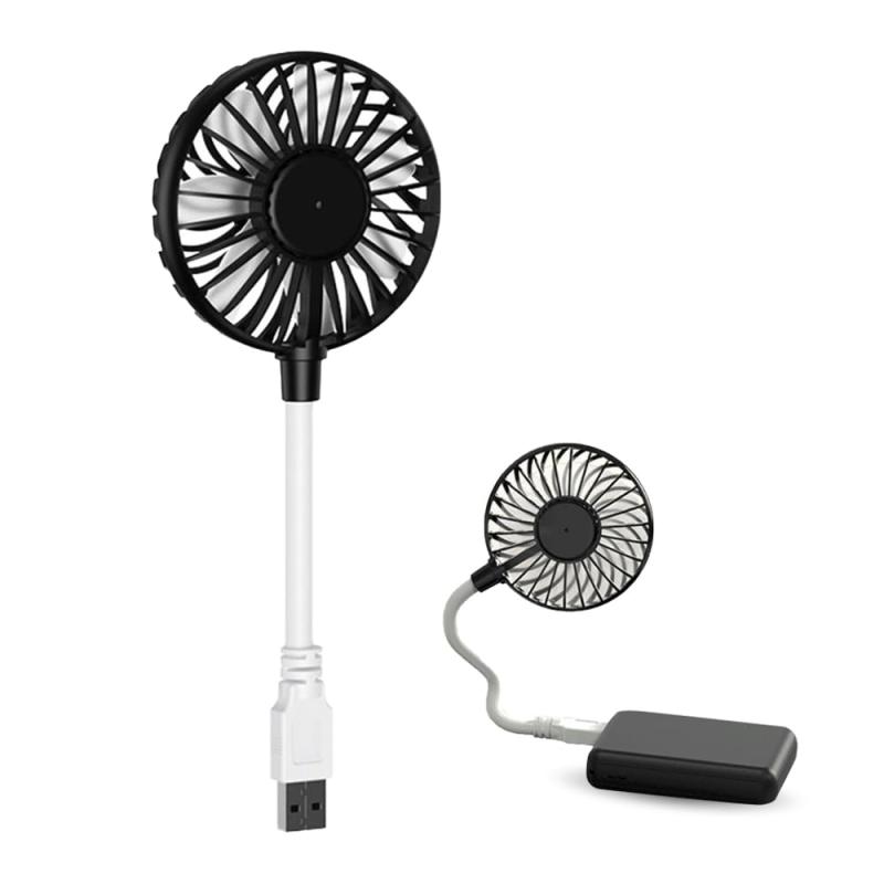 USB 扇風機 小型 ミニ携帯送風機 車用扇風機 静音 ポータブル 軽量 7枚羽根設計 ポータブル コンパクト USB給電対応 角度調整可能 家庭 オフィス デスクトップ キャンプなどに適用(黒い)【包装】2インチのusb小型ファン、USB...
