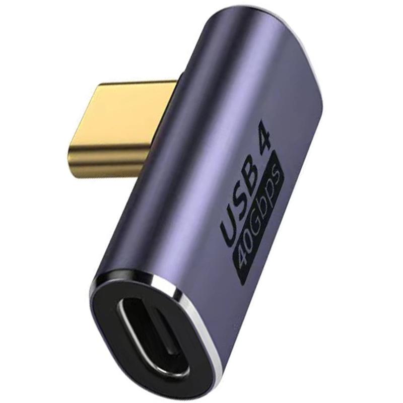 USB Type C 変換 アダプター L型 40Gbps