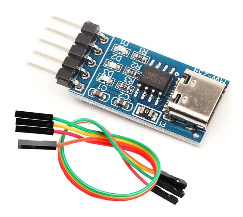 YMS PARTS USB-Type C CH340N TTLシリアル変換アダプターモジュール データ転送 5V/3.3V UART