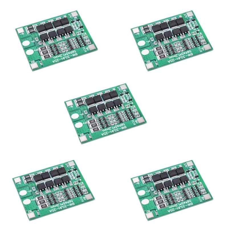 5pcs 3S 12V 18650 protection board 11.1V 12.6V with balanced 25A overcurrent charging and discharging5pcs 3S 12V 18650 p...