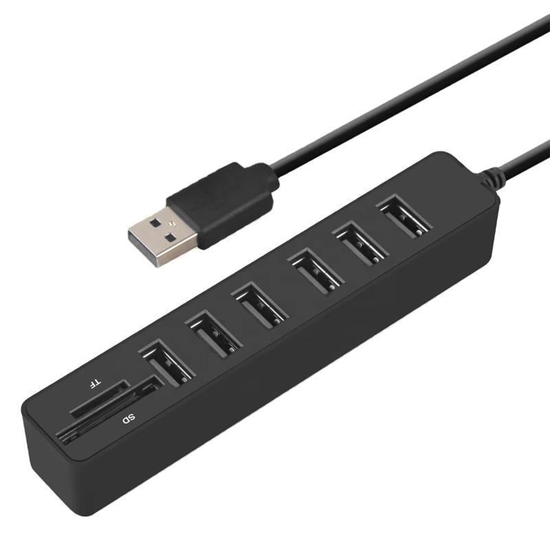 Skynew USBハブ 6ポート USB2.0 SDカードリーダー TFカード バスパワー microSD 軽量 在宅勤務 多機能 Windows Mac 対応 USB-HUB-6【2023年新仕様】【優れた拡張性】USB 2.0ポートを...