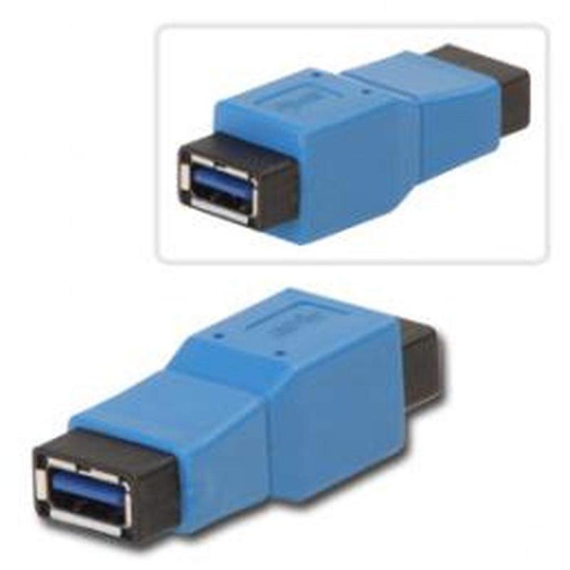 LINDY USB3.0変換アダプタ USBタイプAメス-タイプAメス(型番:71256)USB 3.0変換アダプタTypeAメス/TypeAメス