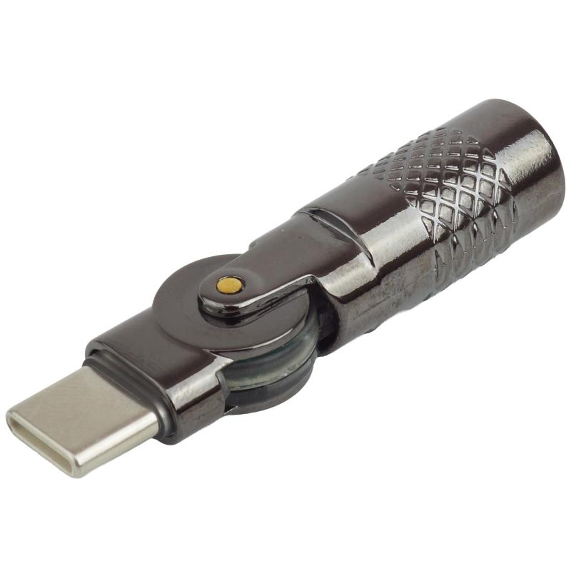 prendre Type-C 変換アダプタ L字型 約90度 MAX 60W 回転 角度変更 USB-C オス メス 通電ランプ USB C スマートフォン タブレット 簡単接続 端子 コネクタ PR-USBC-ROLL31USB Type...