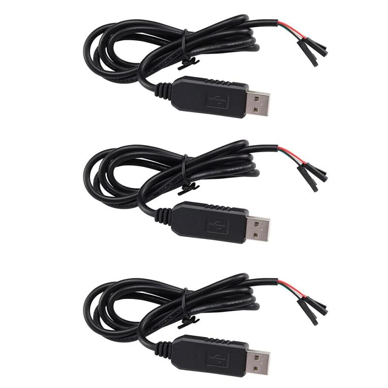 VKLSVAN 3個 PL2303HX USB-TTL アダプタシリアル 変換ケーブル モジュール Arduinoと互換ケーブルは、USBにTTLレベルのシリアルインタフェースでデバイスを接続することに迅速で簡単な方法を提供します。チップセ...