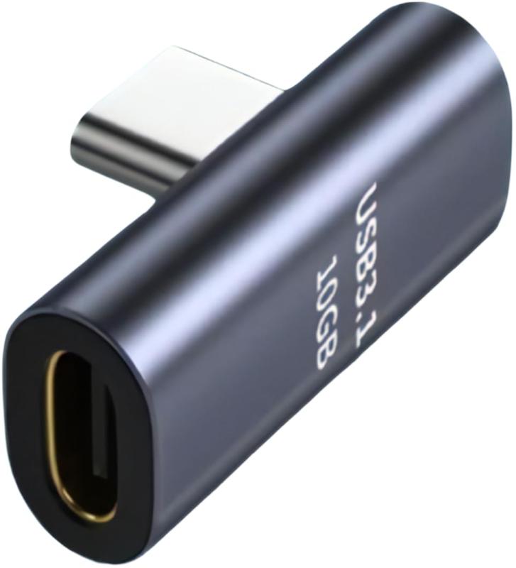 CNCTWO(コネクトツー) USB Type-C(メス/オス) L字型アダプタ, 90度, USB 3.1, 10Gbps高速データ転送, 5V/2.1A出力, アルミニウム製 C2UCFMLG高速データ転送: USB 3.1規格対応で最...