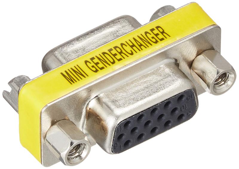 変換名人 VGA(メス) → VGA(メス)中継アダプタ VGAB-VGABN端子 : VGA D-sub15ピン(メス - メス)