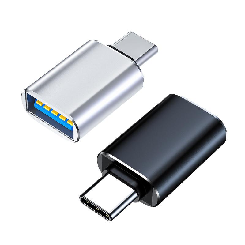 FineGood USB Type C 変換アダプタ 高速転送 タイプC び ほかのUSB-C機器などに対応 変換アダプタ タイプC (オス) To（メス）対応-2個 ﻿【USB3.0】従来のUSBから最新規格でありながら、最小型化であるU...
