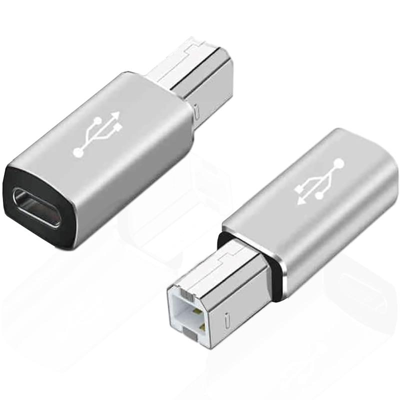 LUYING Type-CからType-B MIDI変換USB C USB B変換アダプタUSB 2.0標準転送レート480 Mbps MIDI変換アダプター PCアダプタ変換プラグ変換アダプタCtoB CtoMIDIMIDIキーボード、デ...