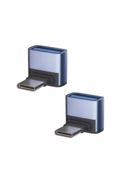 YFFSFDC USB Type C 変換アダプター USB-C &amp; USB 3.1 変換アダプタ L型 2個セット 高速データ転送 充電対応 OTG対応 MacBook Pro/MacBook Air/iPad Pro その他 U...