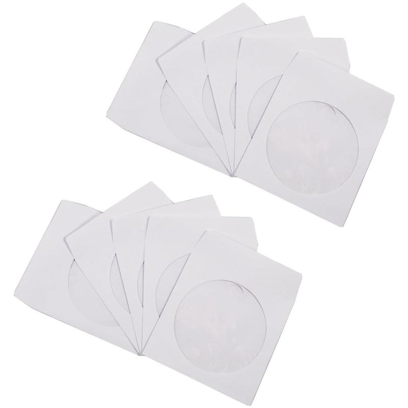 XuJJJJunB CDの紙袋 10枚セット CD DVD ケース 収納袋 DVD収納スリーブケース用CD 紙製 収納 ケース【パッケージ内容】白いCD 10枚入り収納袋【優れた材質】高品質の紙で作られた、耐久性と長持ち。 壊れにくい。【軽...