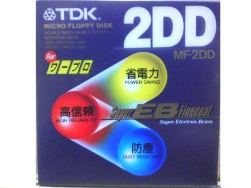 TDK ワープロ用 3.5インチ 2DD フロッピーディスク 1枚 アンフォーマット MF2DD プラスチックケース入 スーパーEB ファインコート3.5型 フロッピーディスクワープロなどで使える 2DD　アンフォーマット1枚　プラスチック...