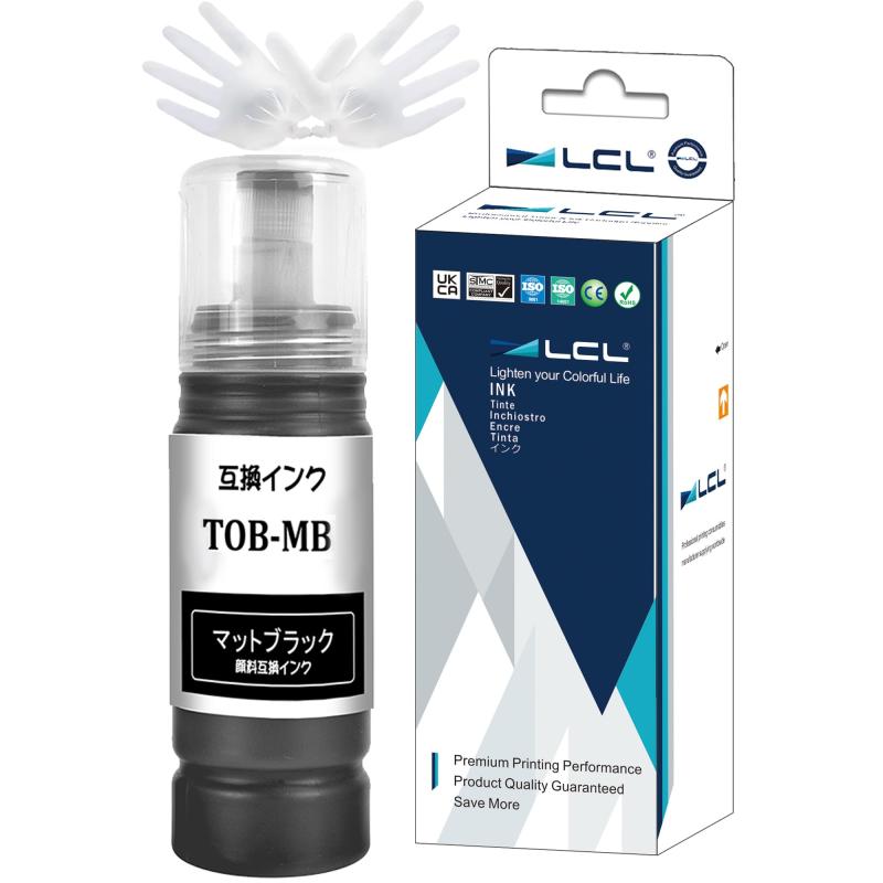 LCL エプソン用 トビバコ TOB-MB マットブラック 互換 インクボトル 1個 顔料 70ML 対応機種: EW-M873T EW-M973A3T【購入注意】本製品を正常に使えるために、以下の商品の説明をご確認の上、ご購入ください。【...