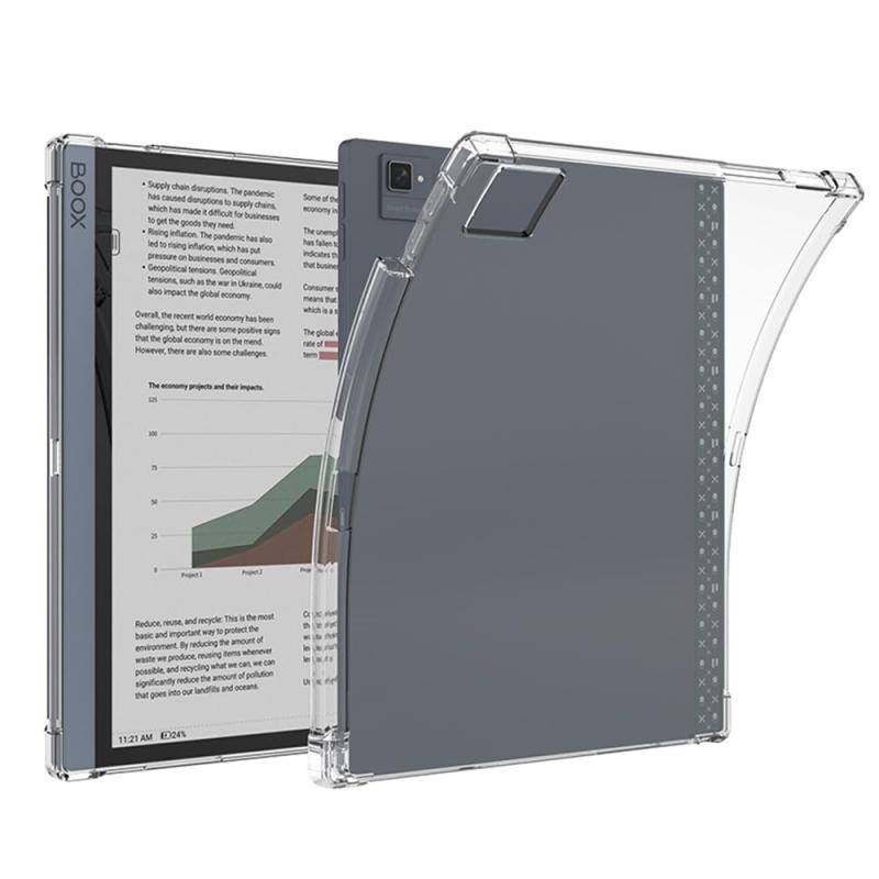 LANHOMEX For BOOX Tab 10C Pro/BOOX Tab Ultra 専用ケースカバー10.3インチ,透明、TPU，Pencil収納可能，柔らかく、耐衝撃性、滑り止め、落下防止、指紋防止、超薄、全面保護カバー。【互換性の...