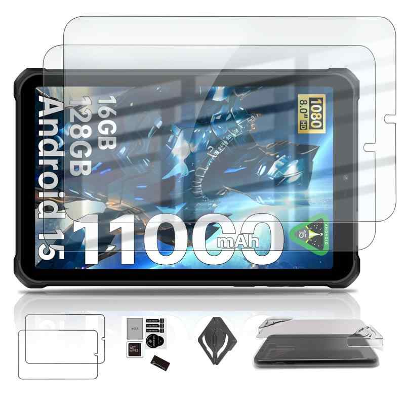 For OUKITEL RT3 Plus 用 フィルム 保護フィルム 【NOUKAJU】 OUKITEL RT3 Plus 用 8インチ 強化 液晶保護フィルム 高透過率 硬度9H 飛散防止 気泡防止 自動吸着 指紋防止 貼り付け簡単 【2...