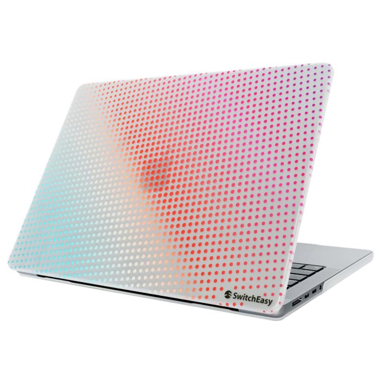 【SwitchEasy】 MacBook Pro 16 (2021 / 2023) 対応 ケース カバー 薄型 ドット 柄 保護 ハードケース 排熱口/滑り止め 付 おしゃれ スリム 保護ケース 傷防止 ケースカバー [ Apple Mac...