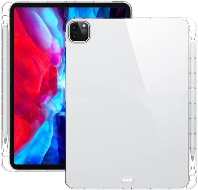 [BOEN]11 インチ iPad Pro 11 ケース2022第4世代/2021第3世代透明なTPUペンスロットケース 耐衝撃性ケース 柔らかく 耐衝撃性 滑り止め 落下防止 指紋防止 超薄 完全な保護 クリアケース(11インチiPad ...