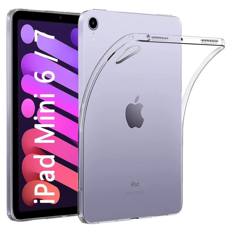 NUPO for iPad mini7 / 6 (第6、7世代) ケース 耐衝撃 クリア TPU シリコン 2021 / 2024 専用カバー