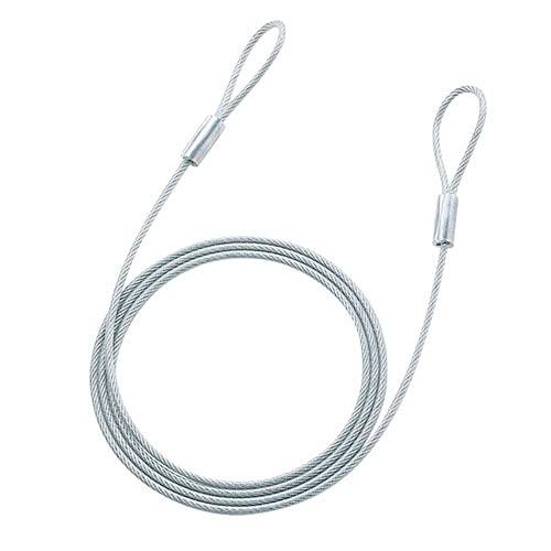 サンワサプライ eセキュリティ（2.0M4.6mm） SLE-8W-2N取り付け部品、鍵などに接続する、eセキュリティ用ワイヤーです。梱包サイズ:24 x 17 x 1.5 cm梱包重量:140 g発売日:2021製品型番:SLE-8W-2N