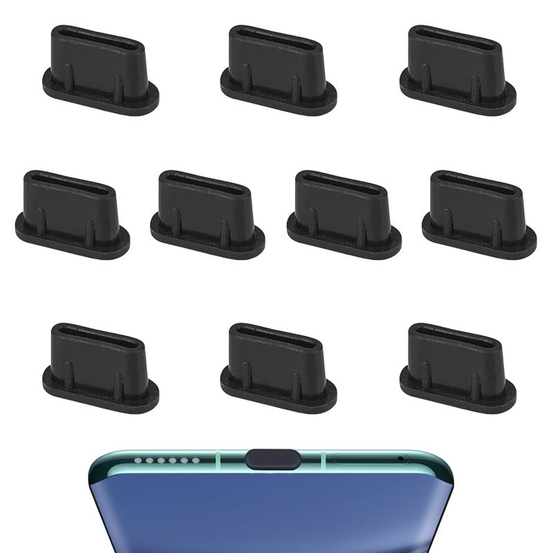 LIANHATA 20個セット USB Type-Cポート防塵保護カバー TPUタイプ シリコン蓋 コネクタカバー 携帯Type C 端子 充電穴 キャップ 防水 防錆 防塵カバーセット内容：コネクタキャップ*10PCS。カラー：黒。 素材...