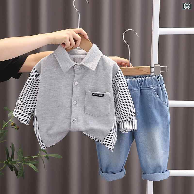 赤ちゃんの 秋の 服の スーツの 男の子の 女性の 2024 新型の 子供の 春秋の 金の 洋風の コートの 秋の 運動の 2つの セットブランド: シャオ・イー・ピーク商品番号: 233209供給カテゴリー: スポット対象性別: ニュート...