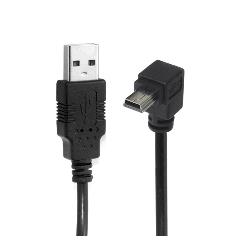 chenyang ミニUSBケーブル USB 2.0オスからミニUSB 5ピンオス 90度アップアングル充電 データ転送延長ケーブル 0.5M1) Mini USB-B 5ピンオスは90度角度タイプです。2)斜めタイプなので、ポート周辺のス...