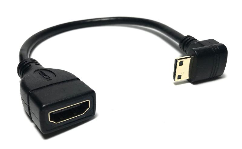 Access 【 下L型 】ミニHDMI オス から HDMI メス 変換ケーブル HDMIタイプAメス - ミニHDMIオス AV8-DL-9ご購入日から12月を提供いたします。問題がございましたら商品交換、に対応いたします。メールにてご...