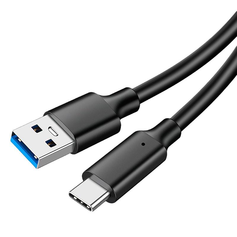 LeTradeJP USB-C &amp; USB-A 3.2 ケーブル 3A急速充電10Gpbs pvcマテリアル Galaxy S24/Pixel/Google/X-peria/LG等対応 (ブラック1m)【幅広い互換性】USB-C急速...