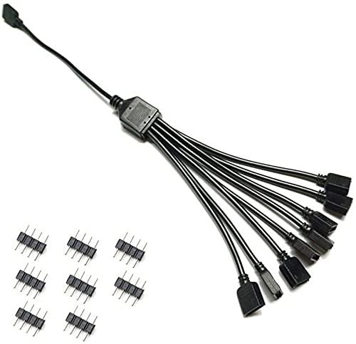 waves 4ピン RGB LED用 8分岐ケーブル 30cmA RGB AURA SYNCAURA SYNCほか対応 4ピンRGB 8分岐ケーブルマザーボードの4ピンRGBヘッダを8ポート増設します。ピンRGB（12V G R B）のピン...