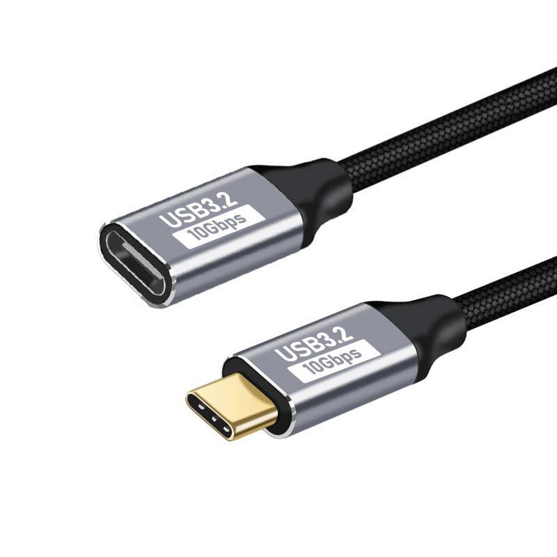 USB C ケーブル T ype-C usb3.2gen2延長ケーブル PD対応 100W/5A急速充電 高速データ転送 高耐久ナイロン編み Type-C オス - メス ケ ーブル Type C機種対応 50CM【100W急速充電】最大1...