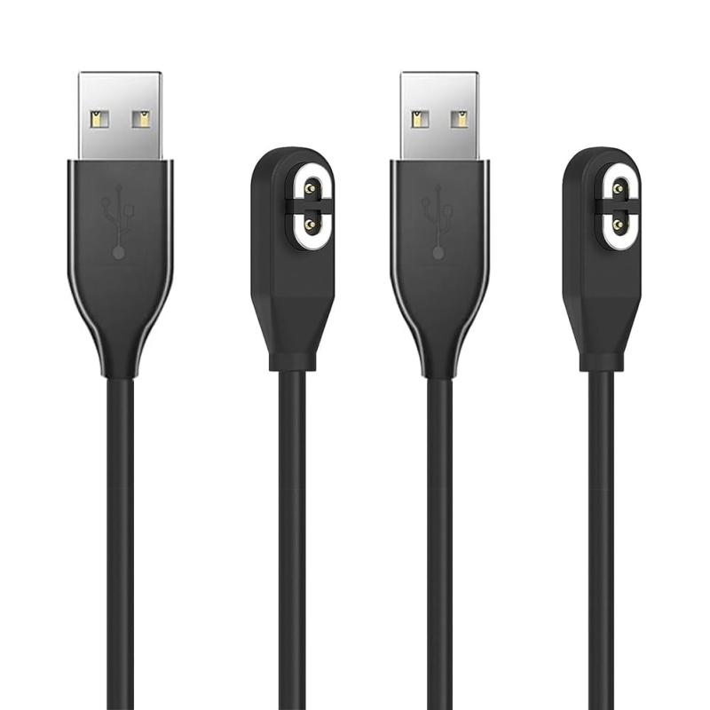 【2本セット】Shokz 用 充電ケーブル Aftershokz Aeropex AS800 Shokz OpenRun Pro、OpenRun、OpenRun Mini、OpenComm 骨伝導ヘッドフォンに対応 USB充電器コード 1M...
