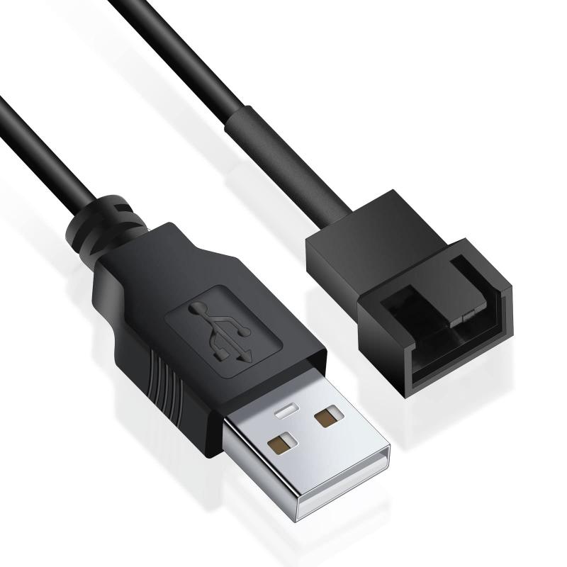Mauknci ファン用USB電源変換ケーブル 12V 昇圧タイプ ケースファンをUSB接続に変換 USB to FAN 3Pin / 4Pin 対応PC用ファンを簡単に、USB接続に変換するケーブルです。ケースファンを多用途な冷却ファンに...