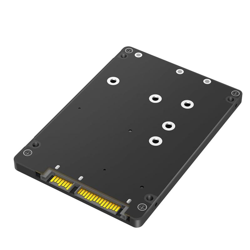 Xsdjasd 2 In 1 M.2 NGFF Key B と M SSD を 2.5 3 アダプターに組み合わせ、プラスチック エンクロージャ SSD ケース ボックス付き3. 4 の NGFF M.2 ソケット SSD をサポート： タ...