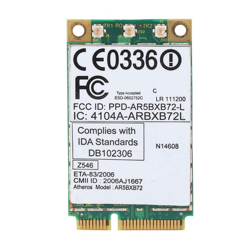 Atheros AR5BXB72 Ar5008 ミニ PCI-E カード、デュアルバンドネットワークカード/ T60/T61 42T0825、300Mbps ネットワークカード