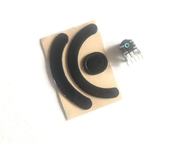 Logitech G403 G603 G703用マウスホイールエンコーダー付きマウスフット。マウスフット1セットとエンコーダー1個付き。Logitech G403 G603 G703 マウスのみに対応。