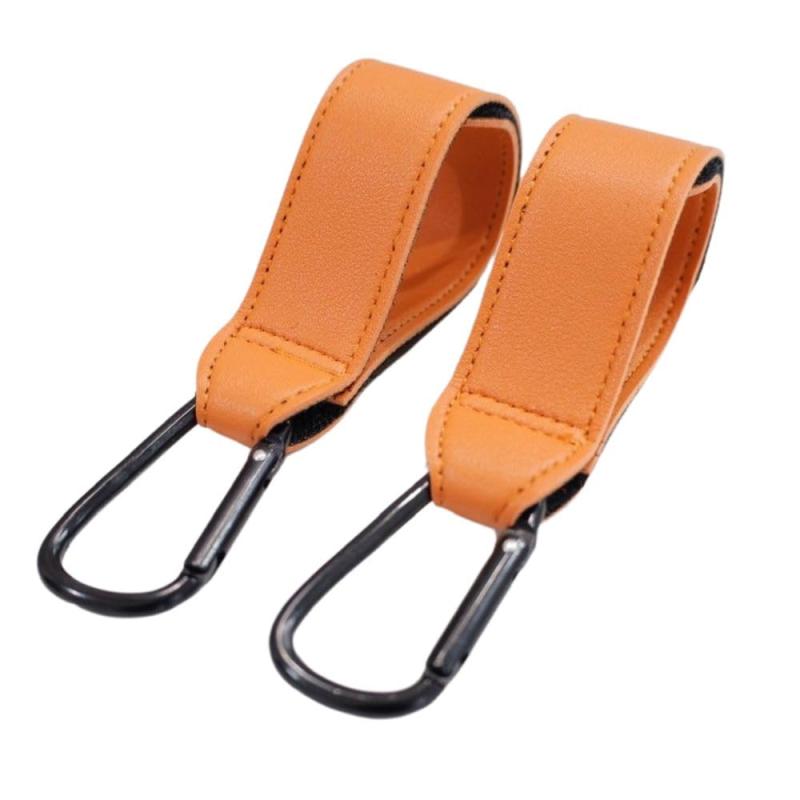 ddice ベビーカーフック ハンドルフック 2個セット ベビーカー 荷物掛け 合皮 荷物かけ 収納 フック ホルダー 多機能 ベビー用品 ベビーカーアクセサリー✅【安心なのにかけやすい】カラビナ採用。荷物の落下や盗難防止に役立つカラビナ式...