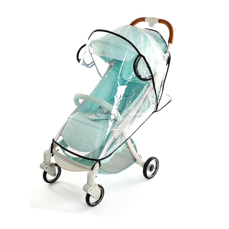 CHANGJIQ ベビーカー カバー レインカバー 防水 防塵 防風 防寒 防花粉 ベビーカーレインカバー 花粉対策 ポータブル マルチレインカバープラス ユニバーサルサイズ 収納ポーチ【通気性抜群】両サイドに通気メッシュを採用し、レインカ...