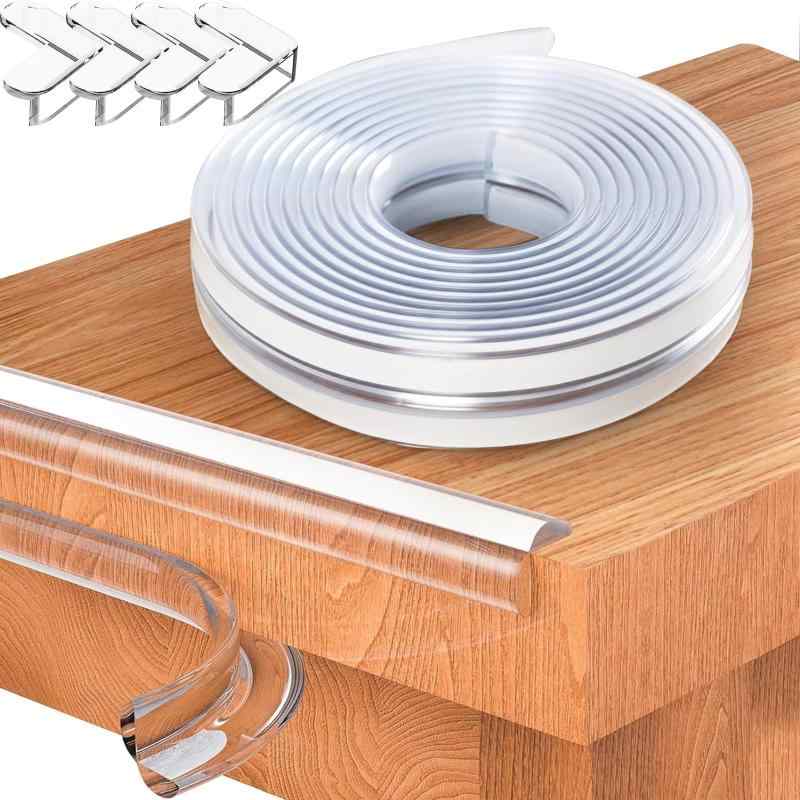 SYOUGO コーナーガード 最新貼り付け済みのテープコーナークッション 超強粘着力 操作簡単 透明素材赤ちゃん けが防止 着脱可能 保育園での使用