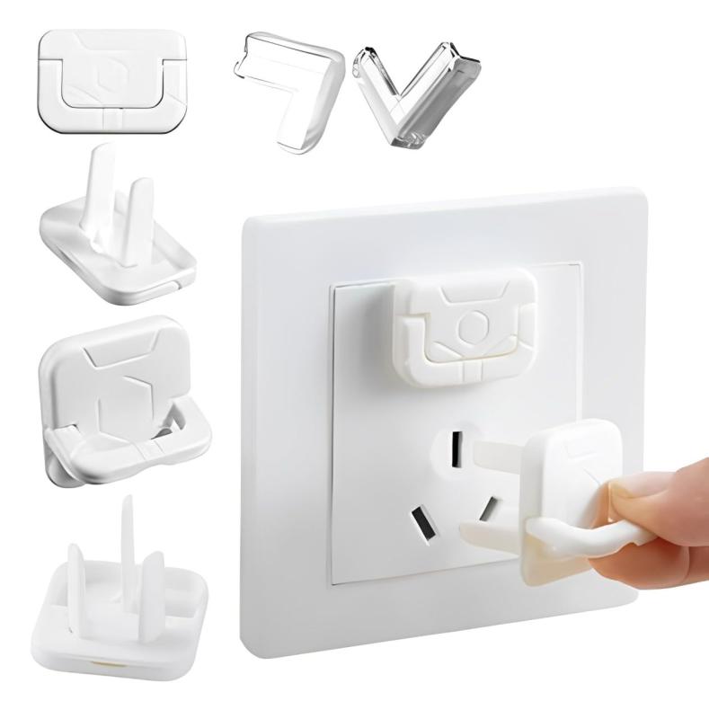 コンセントキャップ コンセントカバー 30点セット コンセントガード カバー キャップ 電源 タップ 赤ちゃんの感電防止 火災防止 イタズラやほこり防止 ベビーガード セーフティーカバー キ【耐久＆絶縁ABS素材】安全なABS樹脂を採用。耐...