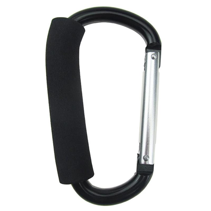 ベビーカーフック 荷物フック アルミ合金カラビナ ポータブルフック マルチフック カラビナ ベビーカーフック アクセサリー ショッピング 旅行 取り付けが簡単（ブラック）商品仕様：ベビーカーフック（ブラック）、サイズ：約13.5*7.1cm...