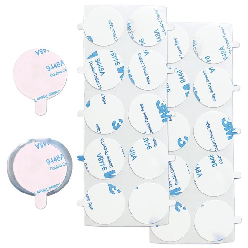 シーリングスタンプ用両面テープ 直径23mm/25mm/28mm 両面シール 70枚入り シーリングワックス スタンプ 用 丸型 粘着 シール テープ はがせる 耳つき DIYサイズ：直径23mm/28mmセット内容：丸型シール70枚入り耳...