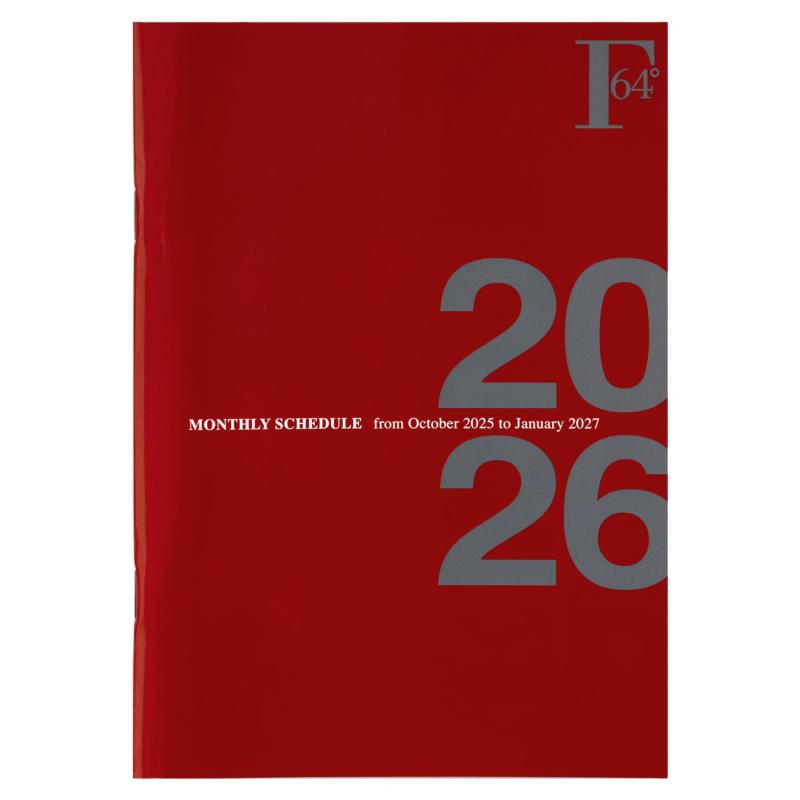 キョクトウ 手帳 2026年 2025年10月始まり FOBCOOP B6 マンスリー 濃赤 PBF75DR26【本文サイズ】B6(W128×H182mm)表紙素材：紙（マットPP加工）【期間】2025年10月～2027年1月/六曜表記/月...