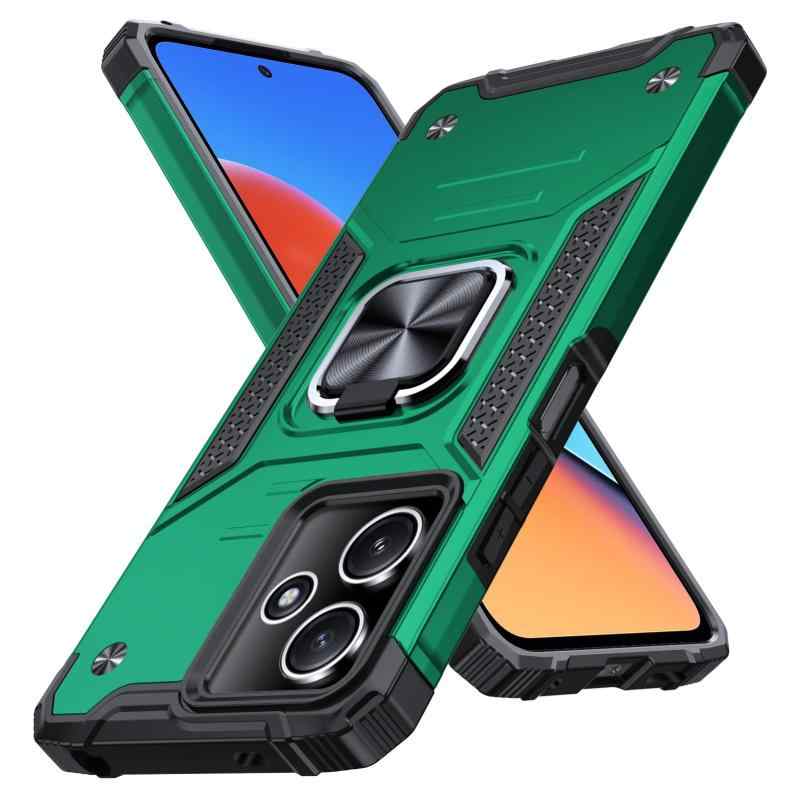 WACJOSD 対応 Redmi 12 5G/4G 用の ケース リング付き 耐衝撃 米軍MIL規格取得 Redmi 12 5G/4G/Note 12R 用 カバー レンズ保護 リングつき TPU+PC 指紋防止 車載ホルダー対応 スタンド...