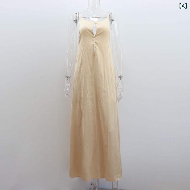 サテンの サッシュ ドレス、 セクシーな 背中 見せ ロング ドレス、 女性 用 欧米 風 透かし 彫り ノースリーブロングドレス、 越境 婦人 服 卸売生地名: サテン産地: 広州デザイン: ヘッドセット組み合わせ形式: 一枚スカート長さ...