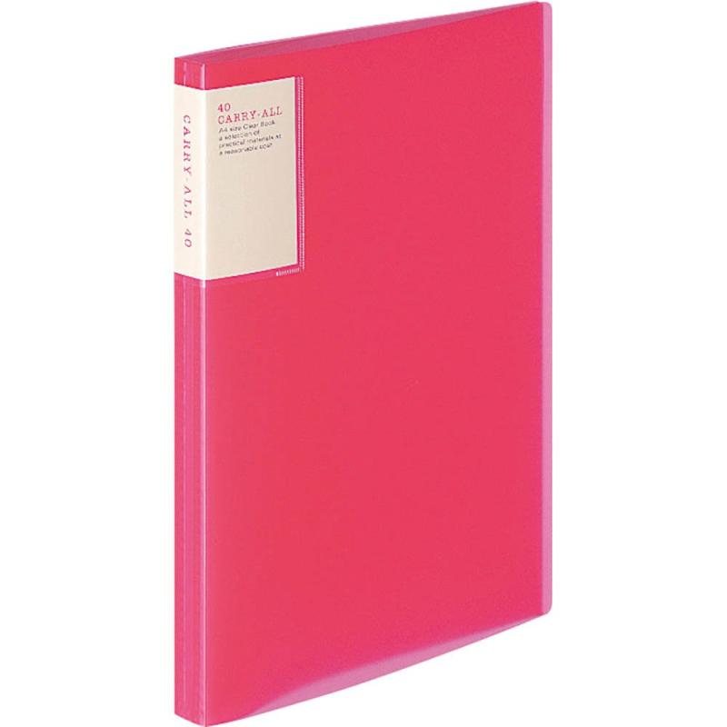 コクヨ ファイル クリヤーブック キャリーオール 固定式 背ポケット A4 40ポケット ピンク ラ-5003P【寸法】 22×227×300mm【サイズ】 A4-S 【ポケット枚数】 30枚梱包サイズ:22.0x227.0x300.0mm