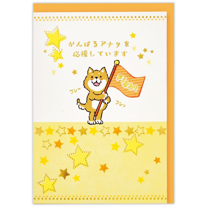 ホールマーク グリーティングカード 多目的カード がんばるアナタを応援しています 840112【サイズ】W114×H162×D4mm【仕様】箔加工