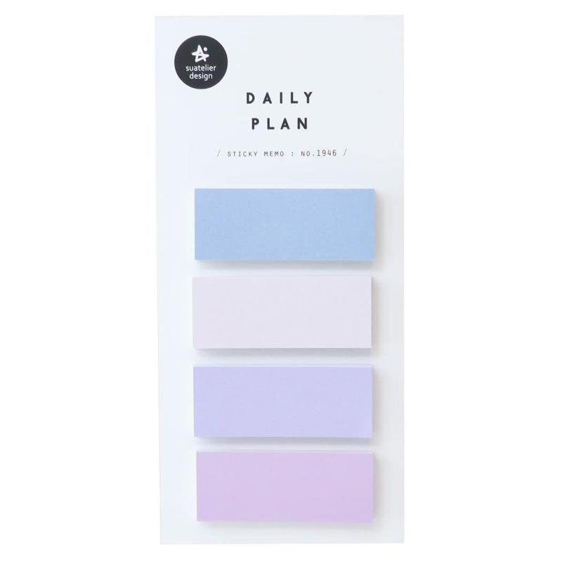 [付箋]スワテリエ付箋 デイリープラン/daily plan．35 S＆C ふせん シンプル 文具 グッズ 通販シンプルで使いやすい付箋付箋紙/メモ帳/電話メモ/伝言/ふせん文具 文房具 おしゃれ 仕事 学校 社会人 付箋