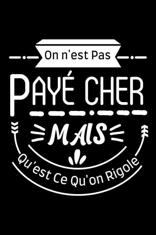 On N'est Pas Payé Cher Mais Qu'est Ce Qu'on Rigole: Cahier drôle| Carnet de notes ligné | carnet de notes humoristique |...