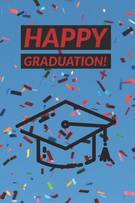 Happy Graduation: Graduation Keepsake Memory Book | Words of Wisdom from Family and Friends | Plus Gift Tracker (paperback)