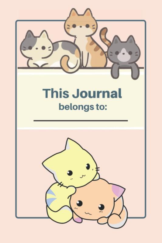 Cat Journal Notebook School Workbook for gift
